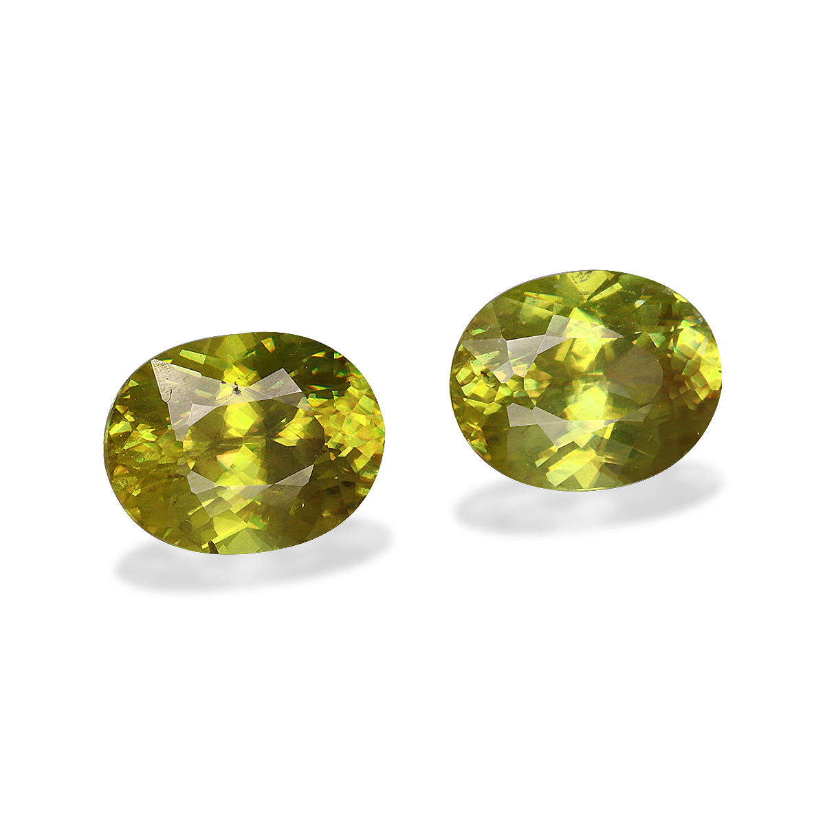 Yellow Sphene 4.90ct - 9x7mm Pair (SH0688)