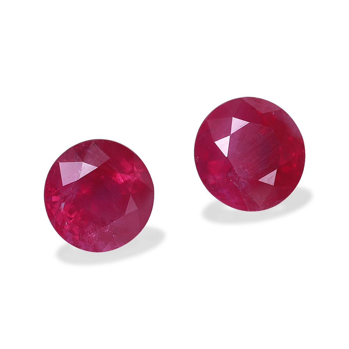 Red Burma Ruby 1.26ct - 5mm Pair (WC8941-14)