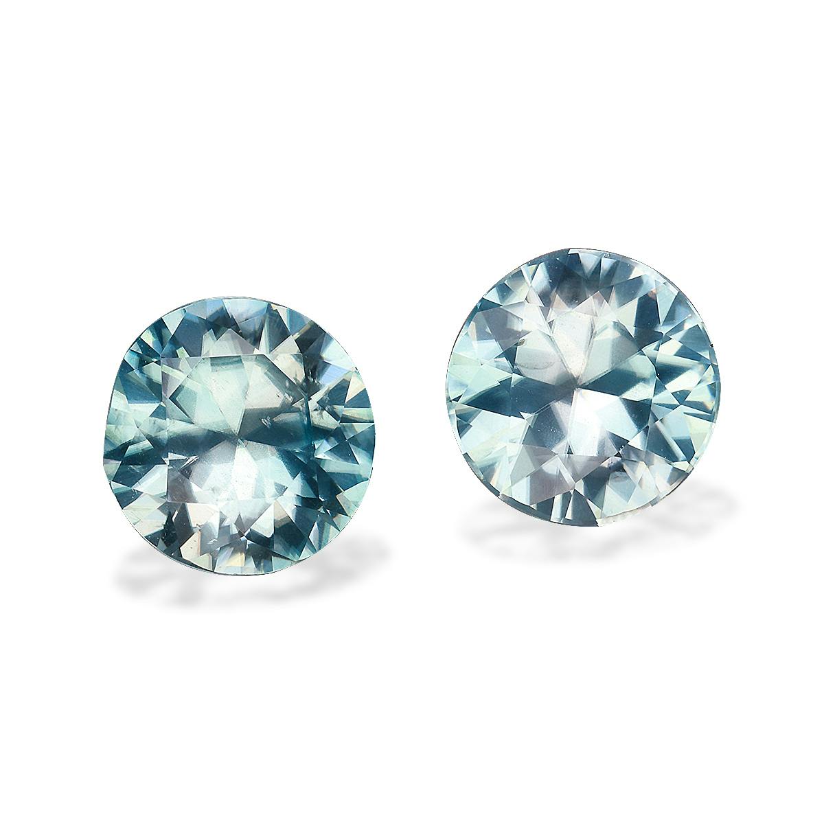 Blue Zircon 5.11ct - 8mm Pair (ZI0050)