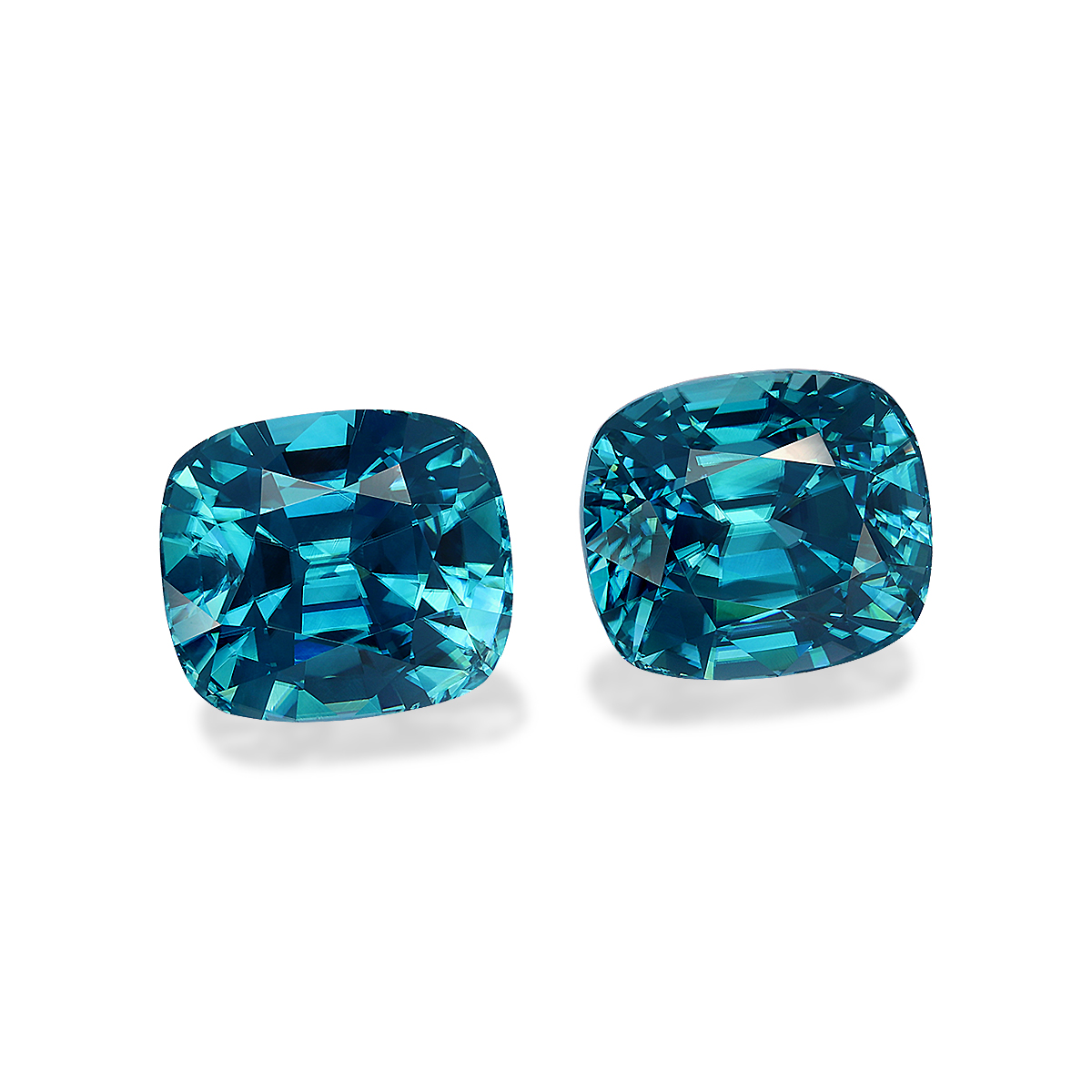 Blue Zircon 34.28ct - 13x11mm Pair (ZI0530)
